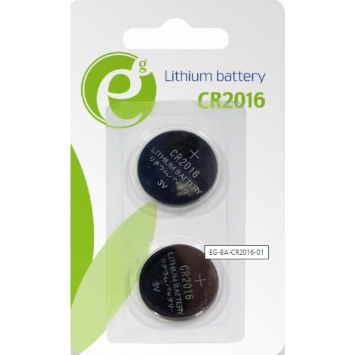 EG-BA-CR2016-01 ENERGENIE CR2016 Lithium button cell 3V PAK2 CK
