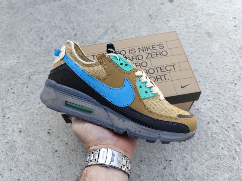 Nike Air Max 90 Terrascape Wheat Gold Blue Lightning