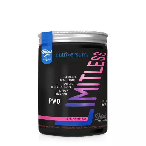 Nutriversum PWO Dark Limitless žvakaća guma 380g