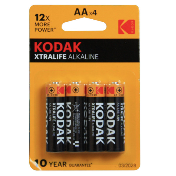 KODAK alkalne baterija ExtraLife 4/1 AA (RPM)