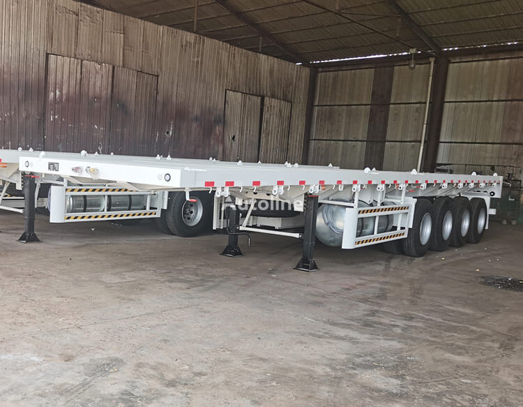 Nova CIMC Tri Axle Trailer-CIMC trailer manufacturer in Mozambique poluprikolica sa ravnom platformom