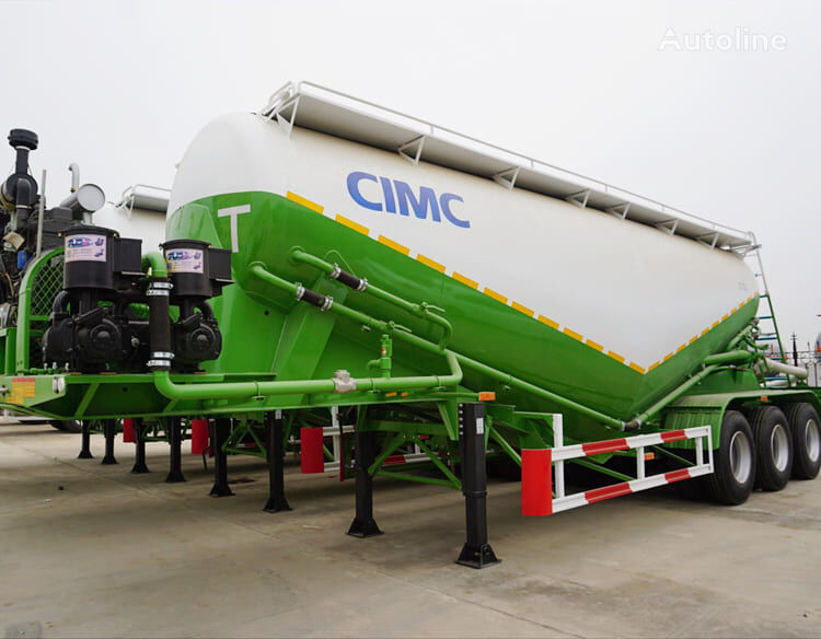 Nova CIMC Tri Axle 45 CBM Cement Bulker Trailer for Sale in Nigeria cisterna za prevoz cementa