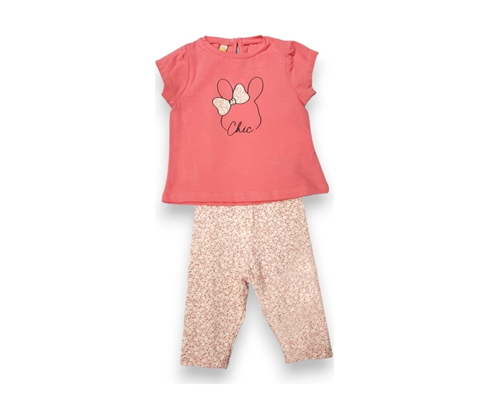 KOMPLET HELANKE I MAJICA CHIC ZA DEVOJCICE VEL 9-24M