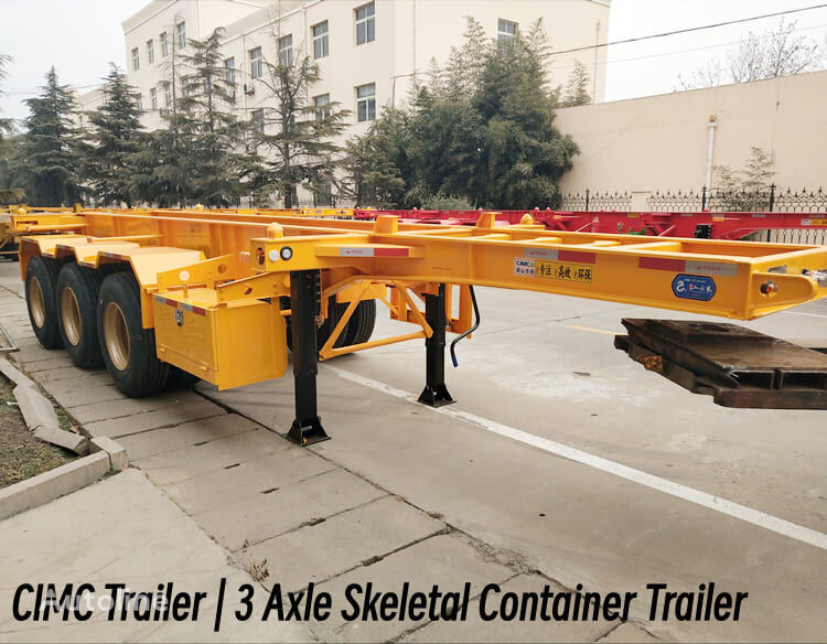 Nova CIMC Trailer | 3 Axle Skeletal Container Trailer for Sale in Ghana poluprikolica-šasija