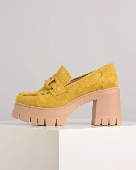 Ženske cipele na platformu C2513 oker žute