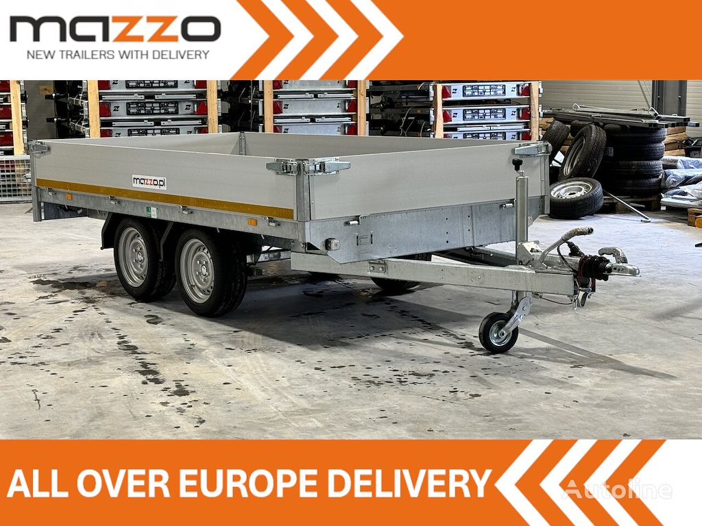 Nova 3116-4-P3-2063 310x160x30cm Flatbed trailer, platform with sides prikolica sa niskom platformom