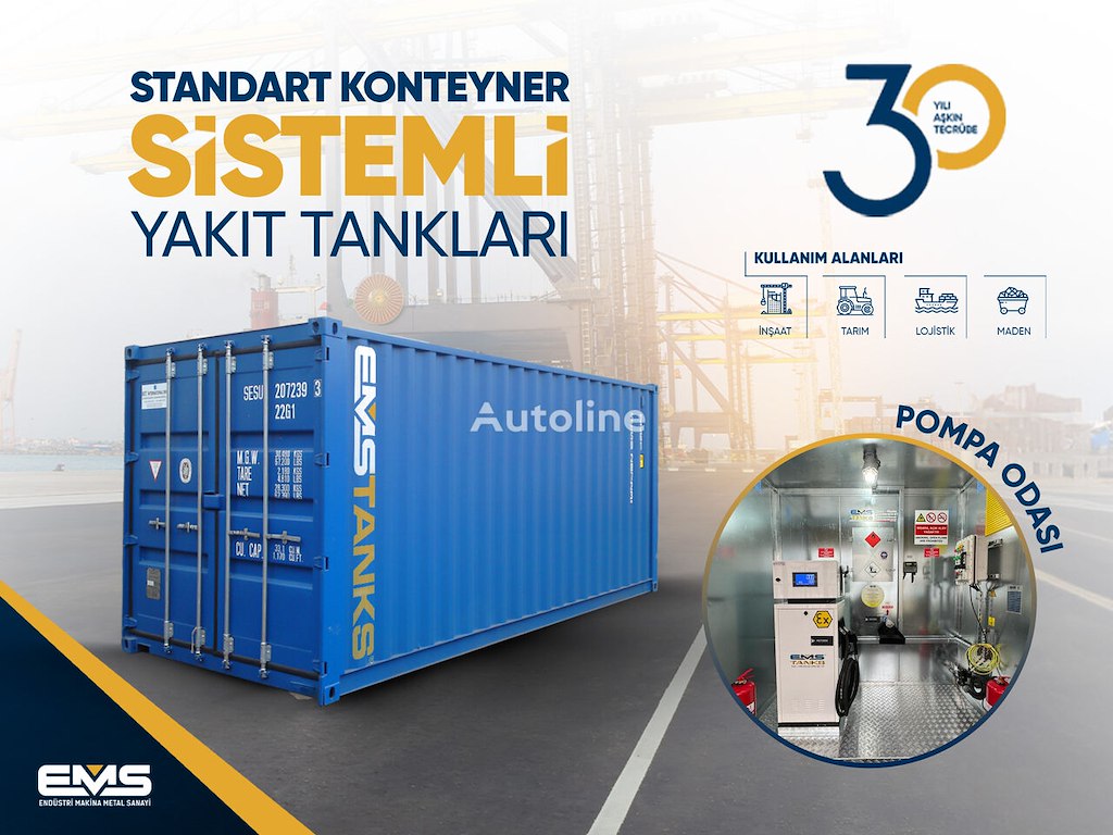 Novi EMS Tanks 40 HC' KONTEYNER SİSTEM YAKIT TANKI 40.000 L KAPASİTELİ rezervoar za skladistenje goriva