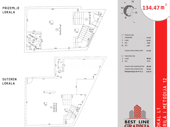 IZDAJE SE LOKAL 134.47 m2 - TELEP, KOD KRUŽNOG TOKA