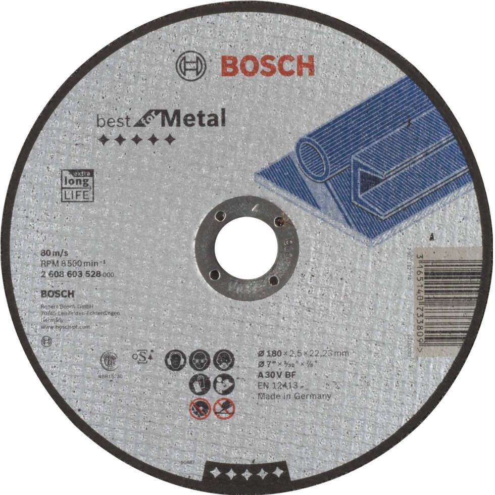 Rezna ploča za metal Best for Metal A 30 V BF, 180x2.5mm BOSCH