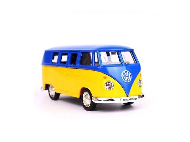 1:36 RMZ City, Volkswagen T1 Transporter, zuto-plavi