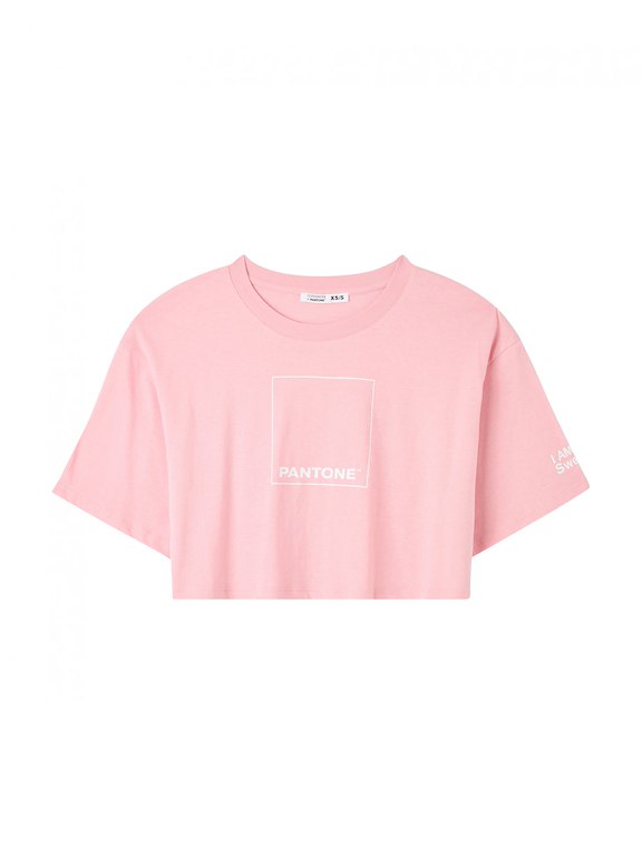 Kratka majica sa štampom Pantone Roze