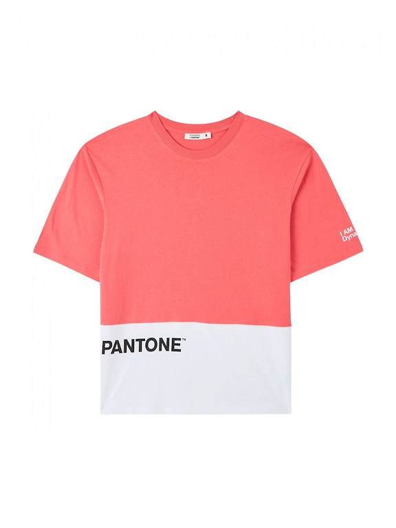 Majica za krupnije osobe u blok bojama Pantone Crvena