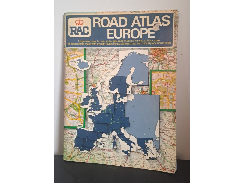 RAC auto atlas Evropa - retko!