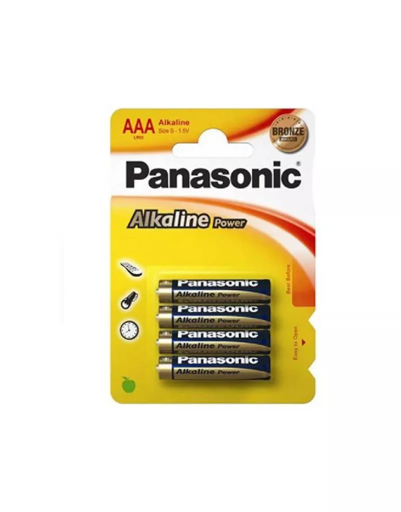Baterija Panasonic alkalna AAA LR3 1 5V 1/4 039334