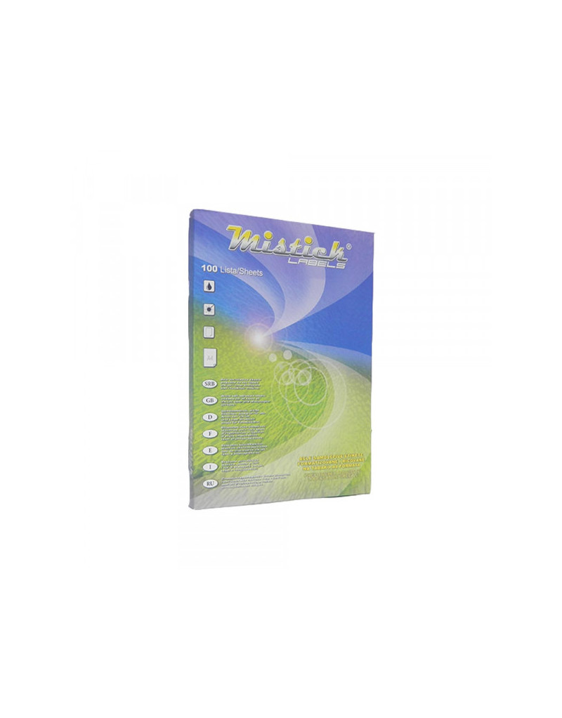 Nalepnice Mistick A4/8 105x70