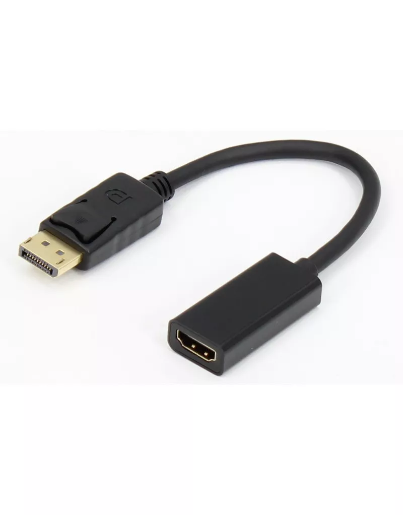 E-GREEN Adapter DisplayPort 1.4(M) - HDMI 2.0(F) kabl 20cm crni