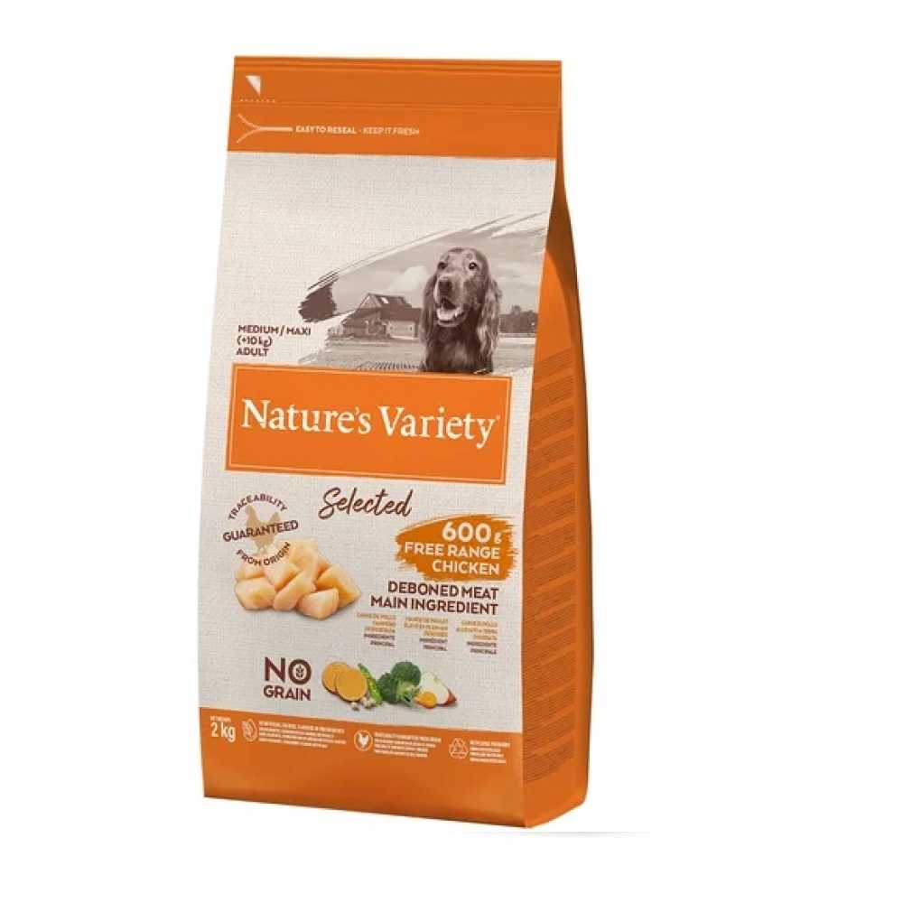 Nature's Variety Selected hrana za pse Adult Medium - Chicken 2kg