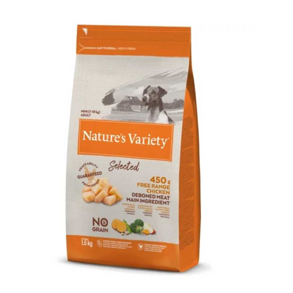 Nature's Variety Selected hrana za pse Adult Mini - Chicken 600g