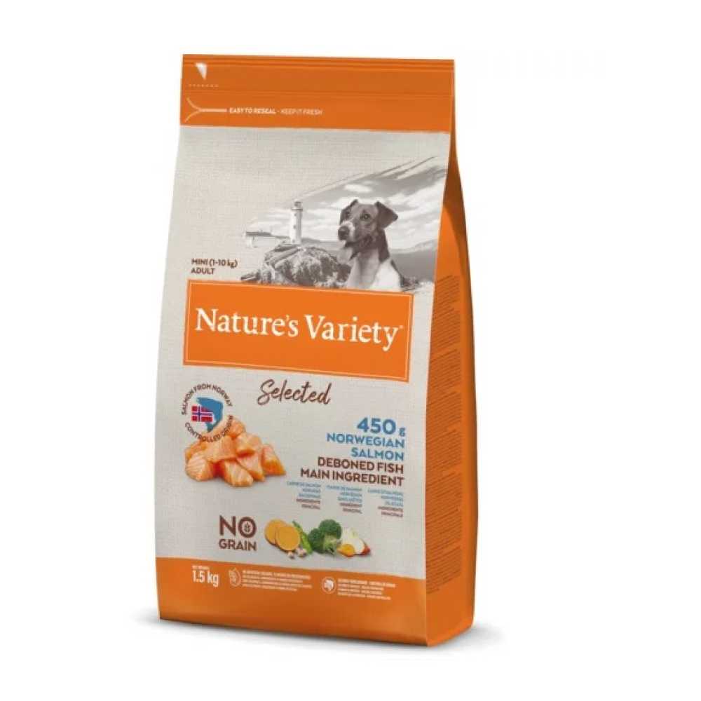 Nature's Variety Selected hrana za pse Adult Mini - Salmon 7kg