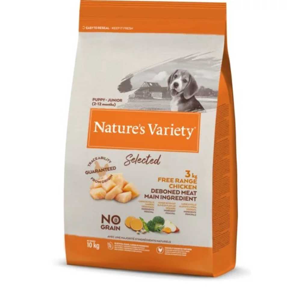 Nature's Variety Selected hrana za pse Junior - Chicken 10kg