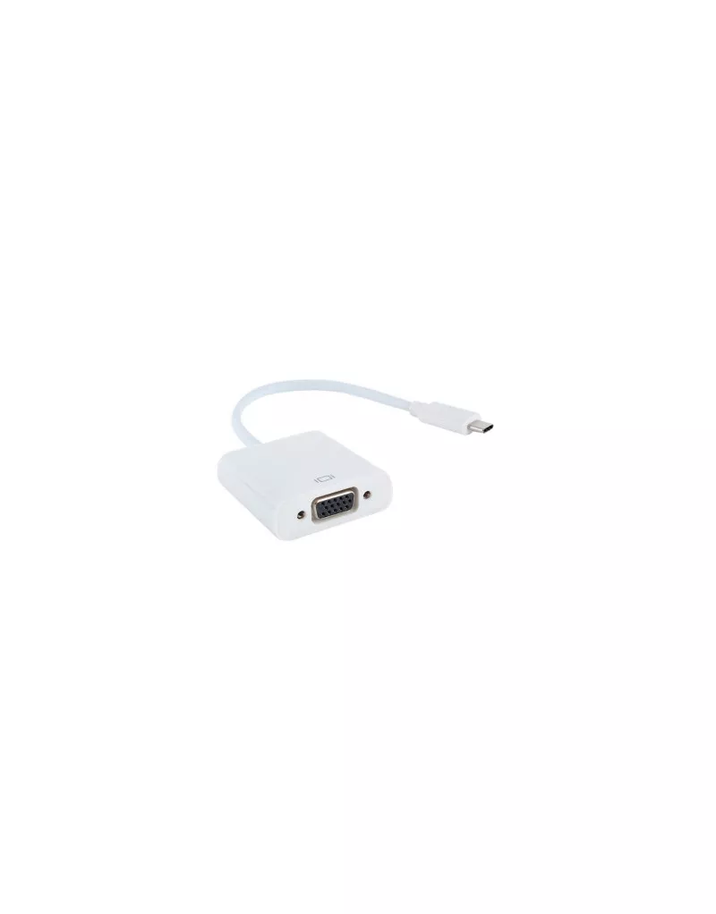 E-GREEN Adapter USB 3.1 tip C (M) - VGA (F) beli