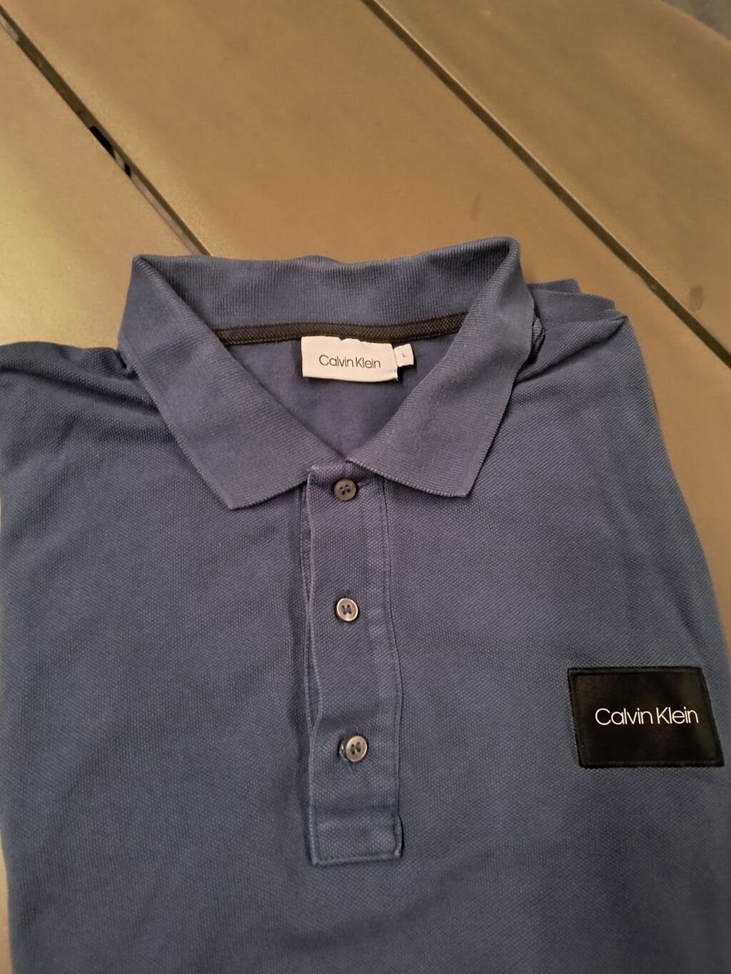 Men's T-shirt Calvin Klein, L (EU 40), bоја - Tamnoplava