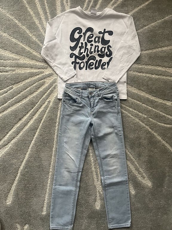 Zara, Komplet: Majica, Pantalone, 128-134