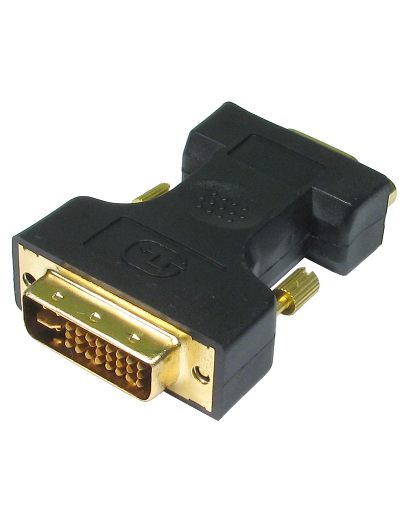 FAST ASIA Adapter DVI-I (M) - VGA (F) crni