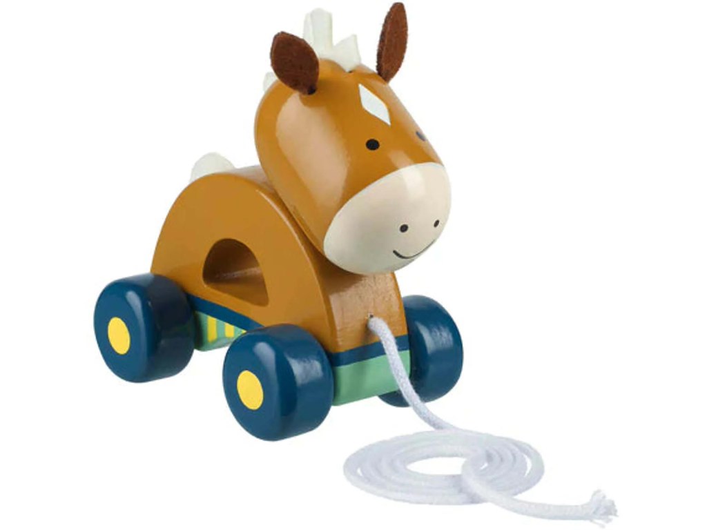 Orange Tree Toys Drvena vozalica konj na povlačenje