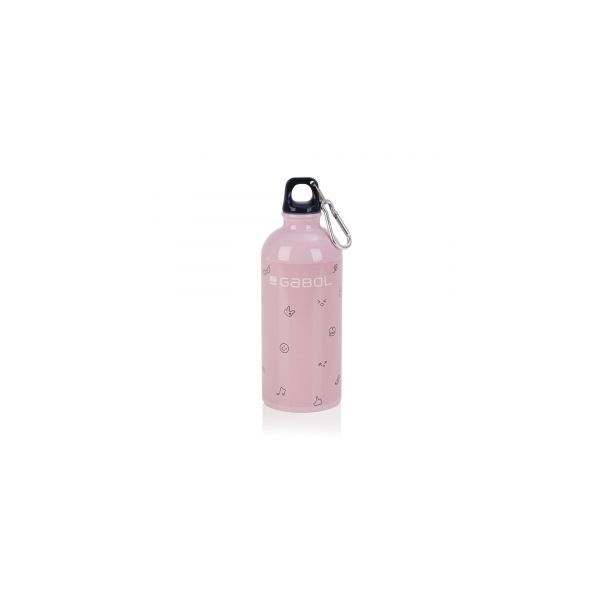 GABOL Aluminijumska boca za vodu 7x21 cm 600ml-0,12 kg Icon nežno roze