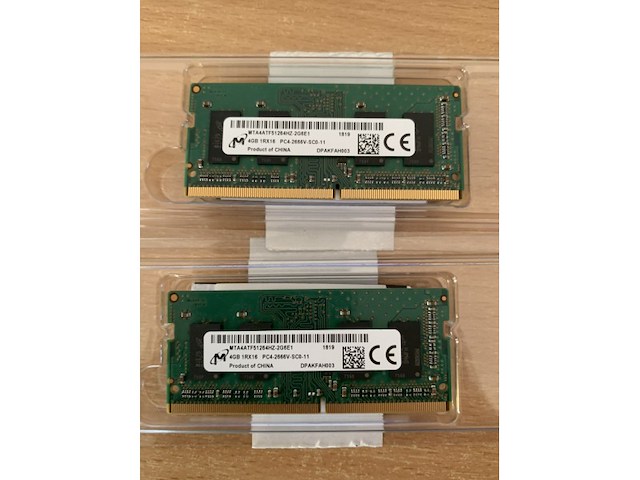 2 x memorije sodimm iz HP laptopa (uparene) 2x4GB = 8GB