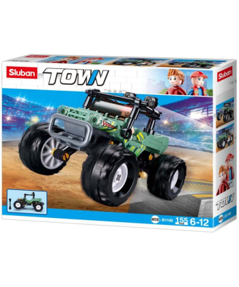 Sluban kocke za decu Vozilo off road Green 155 delova- A072643