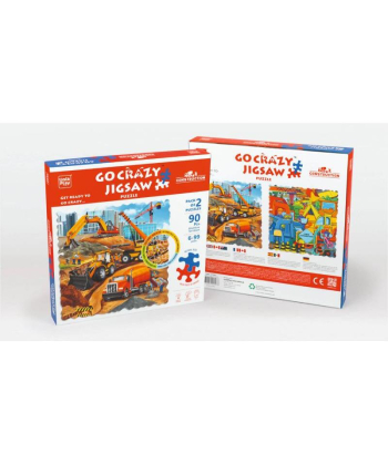 UnikPlay šašave puzzle za decu Konstrukcije 90 delova - A077498