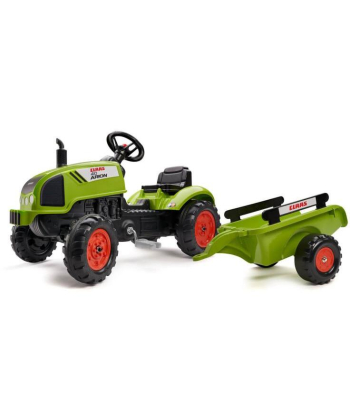 Falk traktor sa pedalama za decu sa prikolicom Claas 410 Arion Green - A074780
