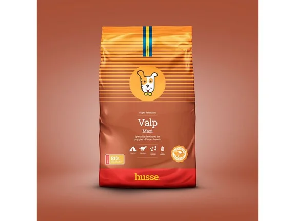 Husse suva hrana za štence Valp Maxi: 12 kg