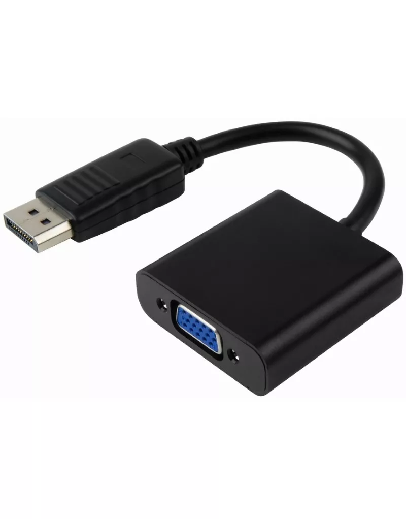 E-GREEN Adapter DisplayPort (M) - VGA D-sub (F) crni