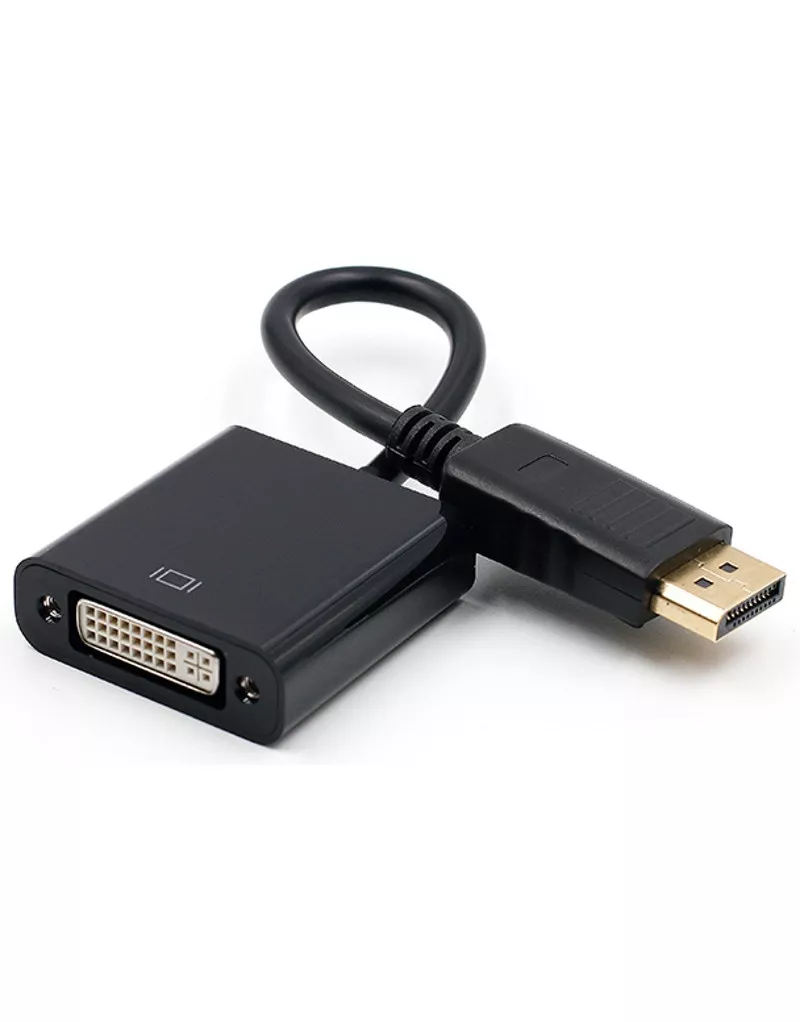 E-GREEN Adapter DisplayPort (M) - DVI (F) crni