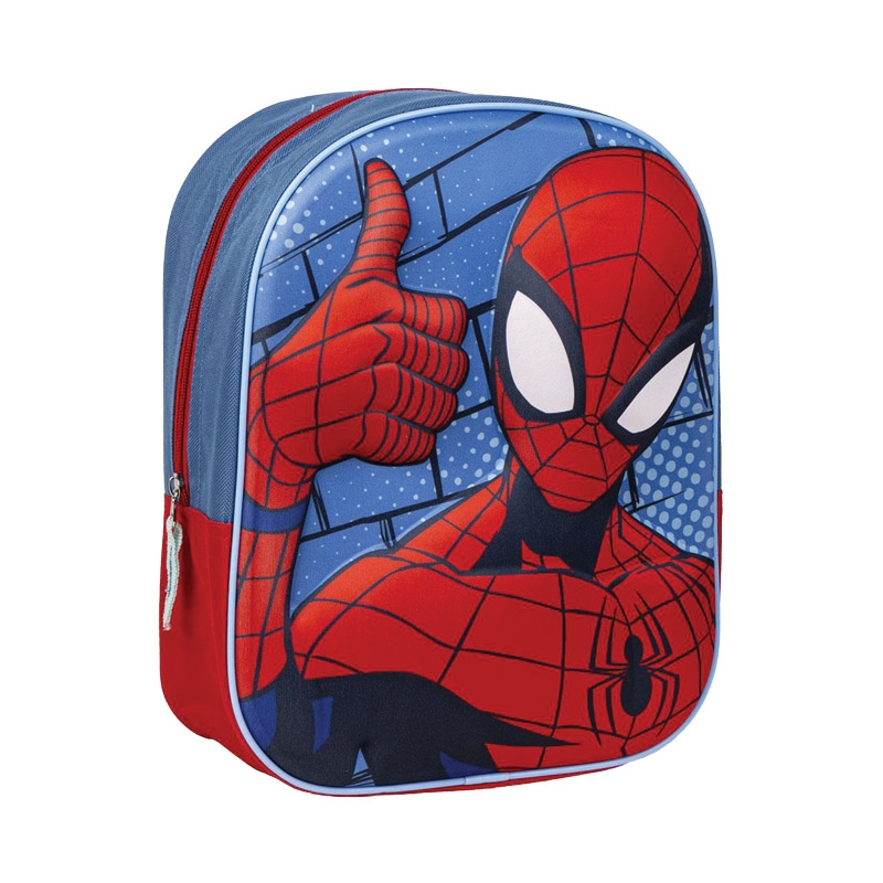 Ranac predškolski 3D Spiderman Cerda 2100004343 plavo-crveni