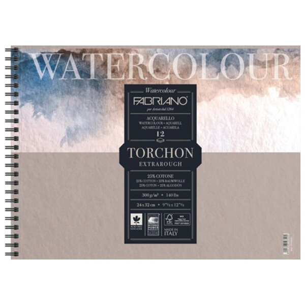 Fabriano Blok Watercolour Studio Torchon 24×32/12L 300g 19100281