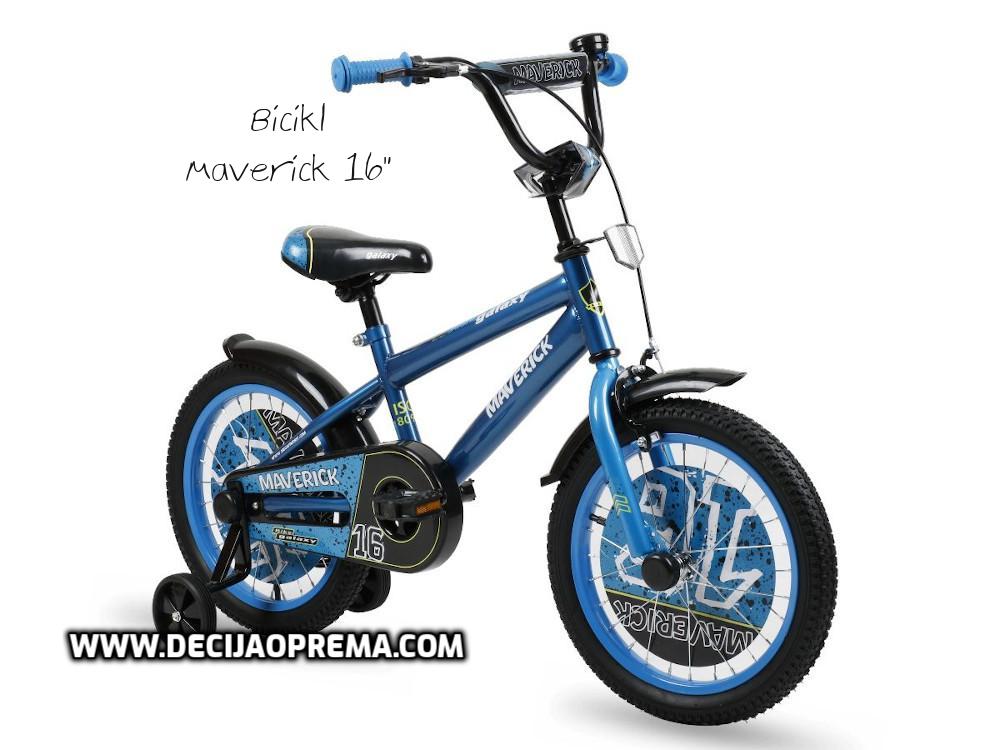 Bicikl Galaxy Maverick 16″ za decu Plavi