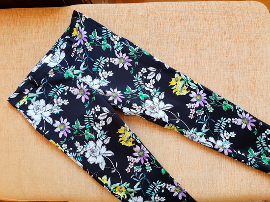 H&M floral pantalone (super stretch)
