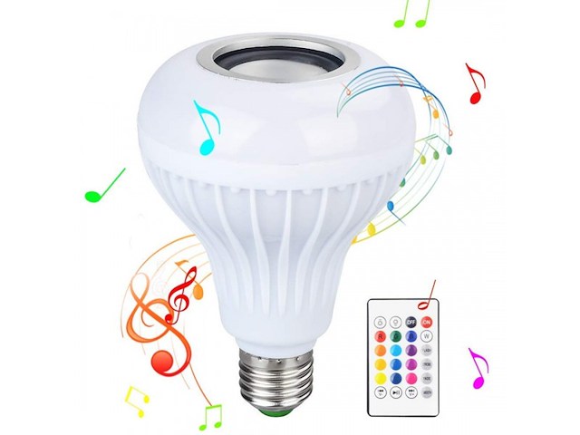 LED RGB Bluetooth sijalica sa zvučnikom