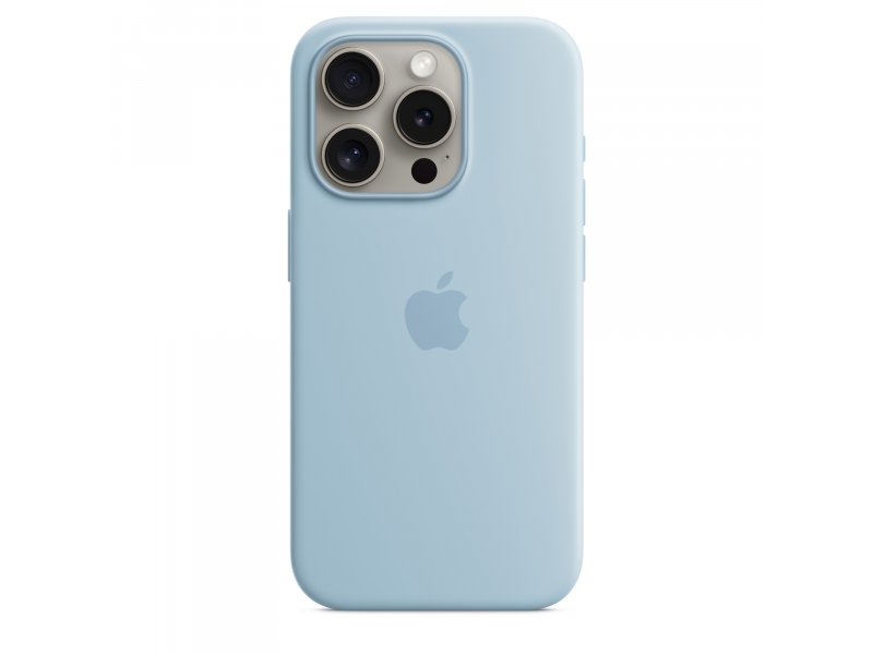 APPLE IPhone 15 Pro Silicone Case With MagSafe – Light Blue ( Mwnm3zm/A )