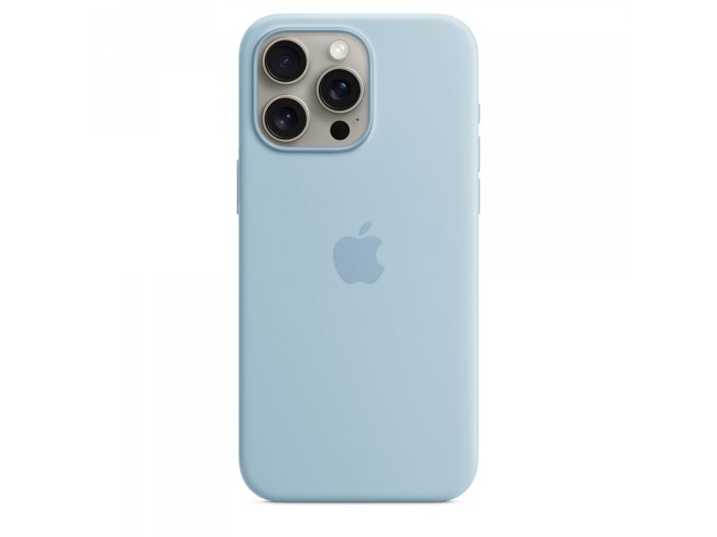 APPLE IPhone 15 Pro Max Silicone Case With MagSafe – Light Blue ( Mwnr3zm/A )
