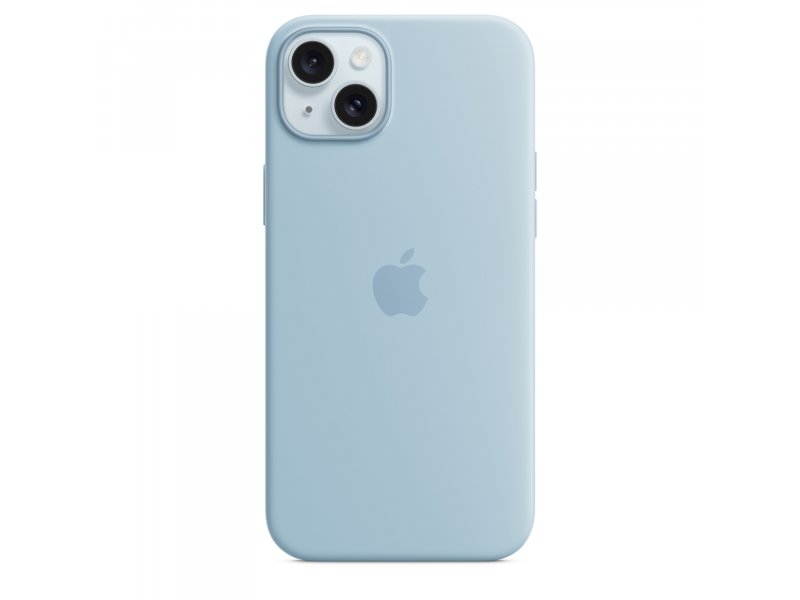APPLE IPhone 15 Plus Silicone Case With MagSafe – Light Blue ( Mwnh3zm/A )