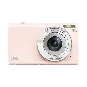 DC402-AF 4K KIDS 48MP DIGITAL CAMERA AUTO FOCUS 16X DIGITAL ZOOM VLOGGING CAMERA FOR TEENS - LIGHT PINK