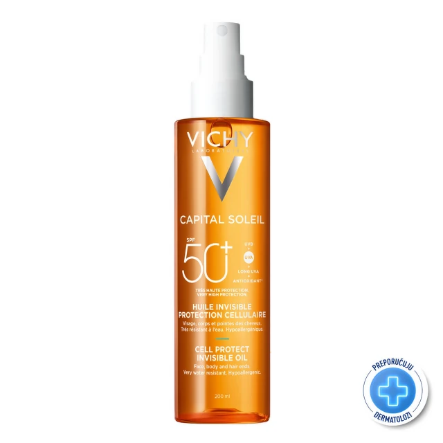 Vichy Capital Soleil Zaštitno ulje za lice, telo i kosu SPF50+, 200 ml