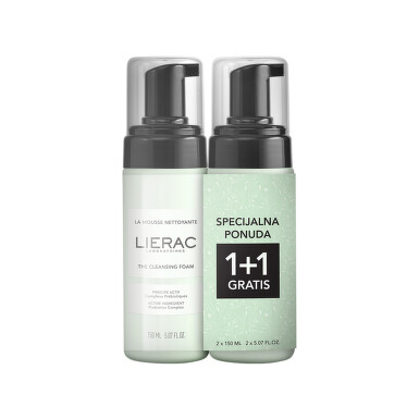 Lierac Pena za čišćenje lica, 150 ml + Pena, 150 ml GRATIS