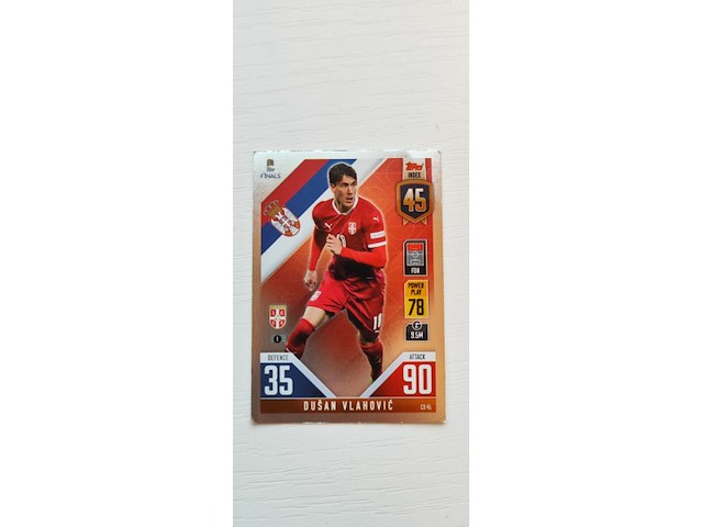 Match attax Dušan Vlahović