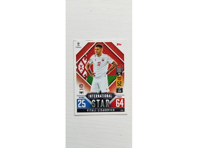 Match attax Vitali Lisakovich